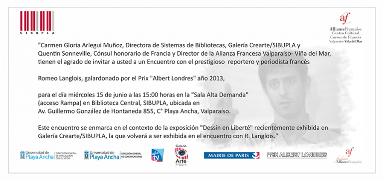 15 de junio: Charla del periodista francés Romeo Langlois - Noticias de ...