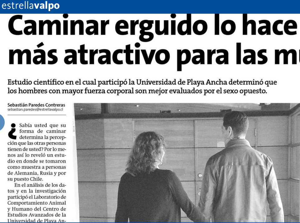 Caminar erguido lo hace más atractivo para las mujeres - Noticias de la ...