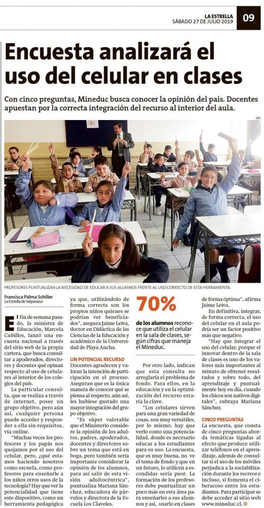 Encuesta analizará el uso del celular en clases - Noticias de la ...